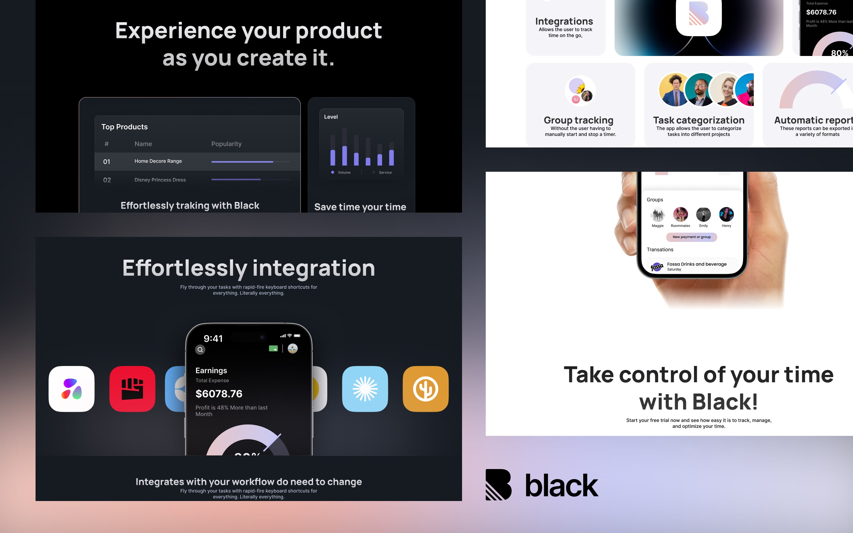 Black - App Webflow Template | Wedoflow